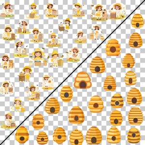 Bees Clipart Bundle! Entire Store Honeybee SVG Bundle! Beehive Clipart ...