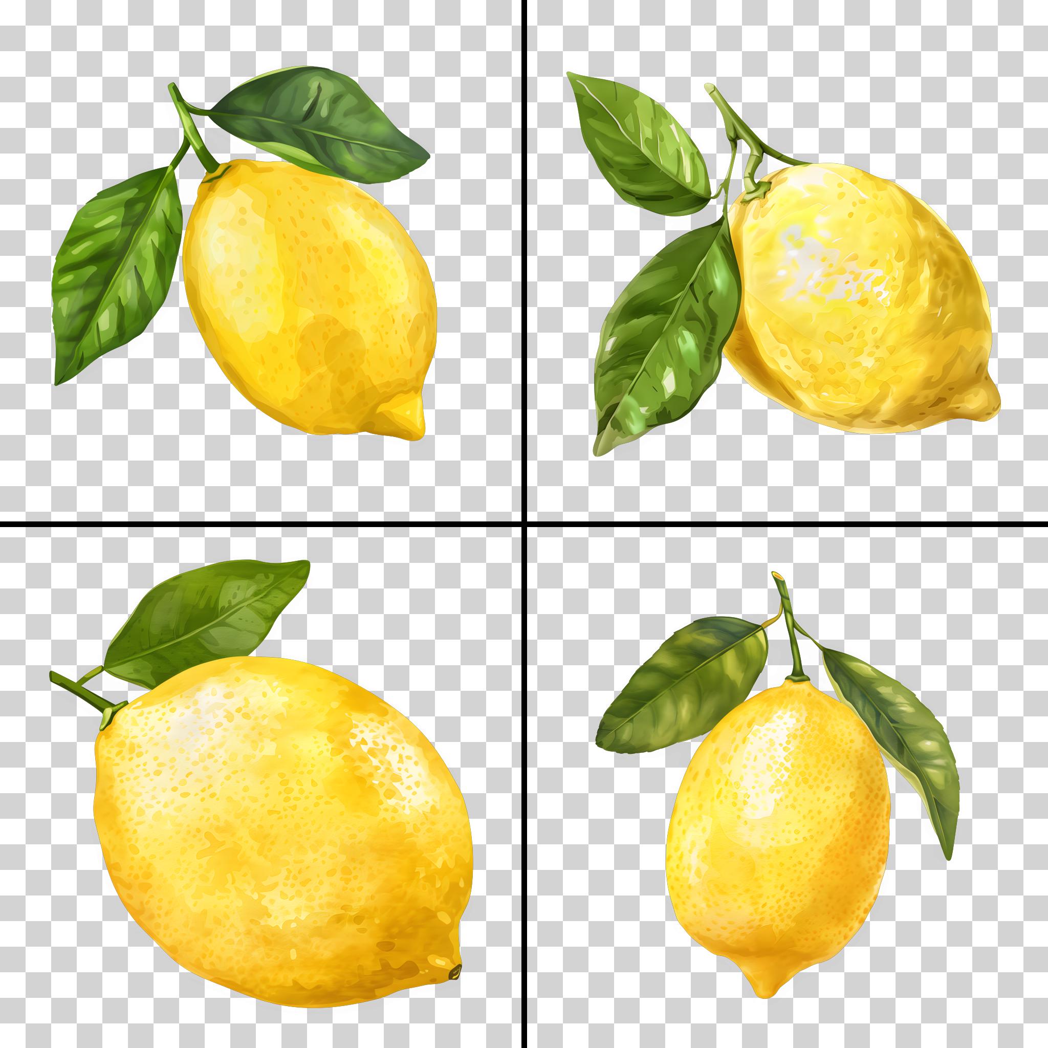 Lemon Clipart! Watercolor Realistic Style. 4K High Definition Lemon PNG ...