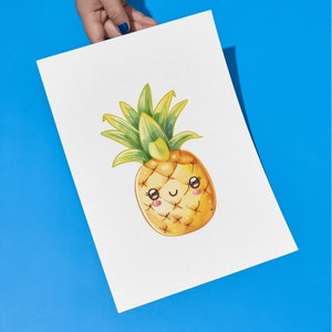 Cute Pineapple Clipart! 20 Watercolor Pineapple Clip Art PNG Images ...