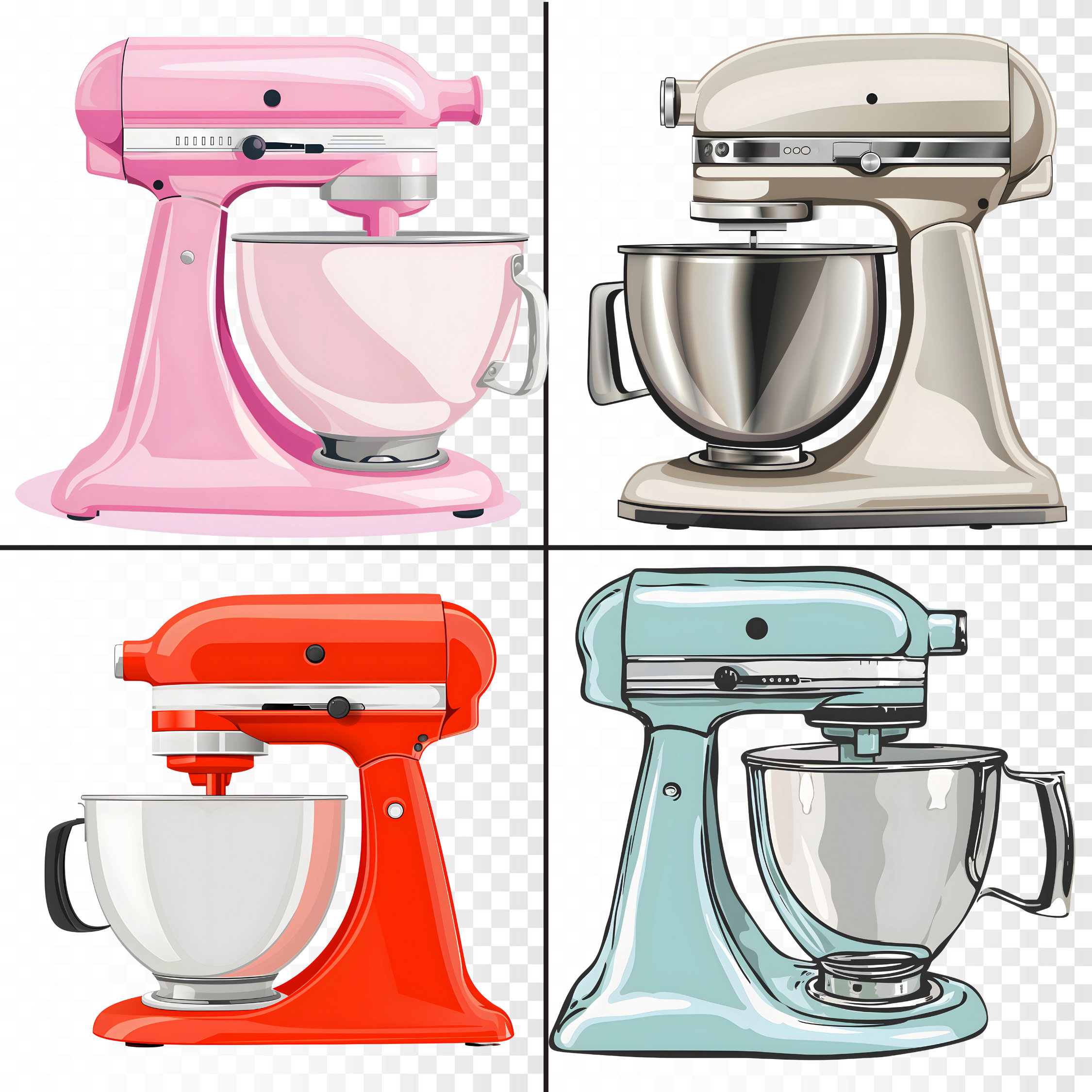 Kitchen Mixer SVG Clipart. 12 Images of Stand Mixer SVG Clip Art Images ...