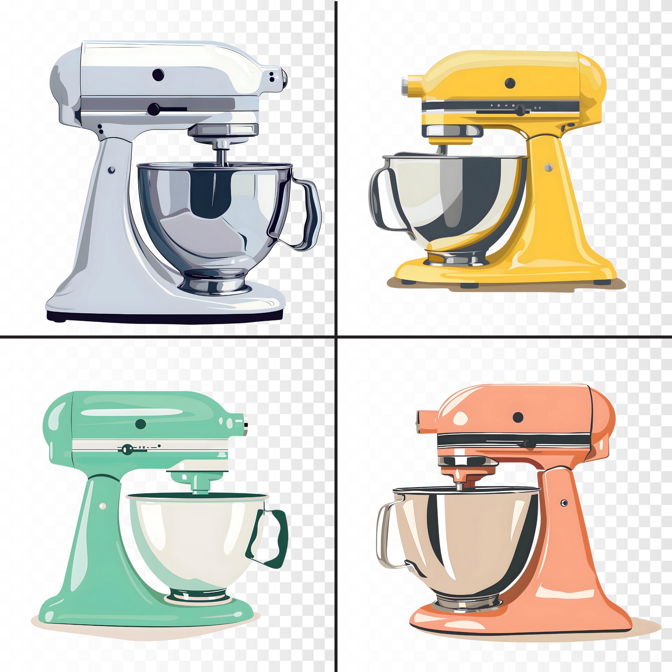 Kitchen Mixer SVG Clipart. 12 Images of Stand Mixer SVG Clip Art Images ...