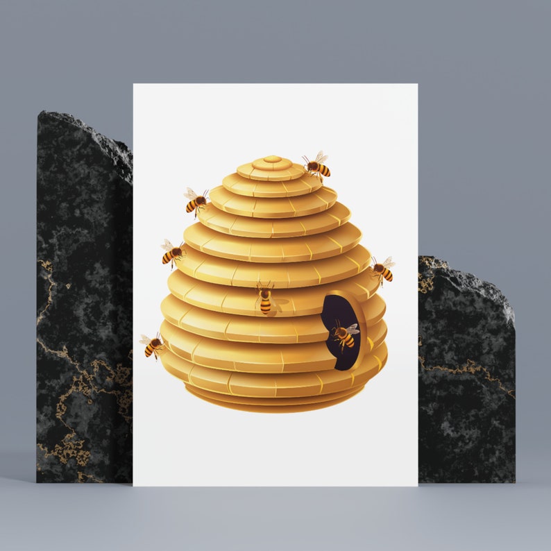 Beehive Clipart, Beehive SVG! 28 Bee Hive Illustrations and Graphics ...