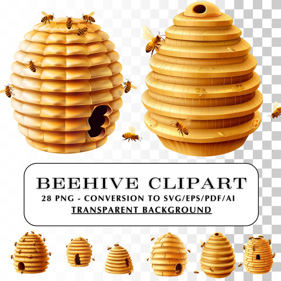 Beehive Clipart, Beehive SVG! 28 Bee Hive Illustrations and Graphics ...