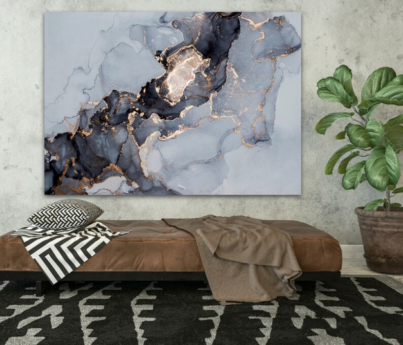 Marble Canvas Print Marble Wall Art Framed Canvas Abstract | Etsy UK