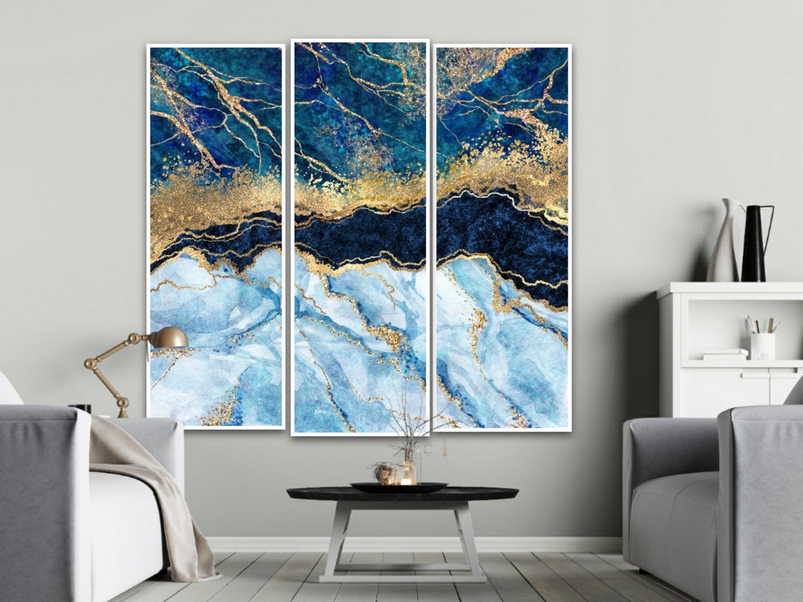 Marble canvas print Marble wall art framed canvas Abstract | Etsy