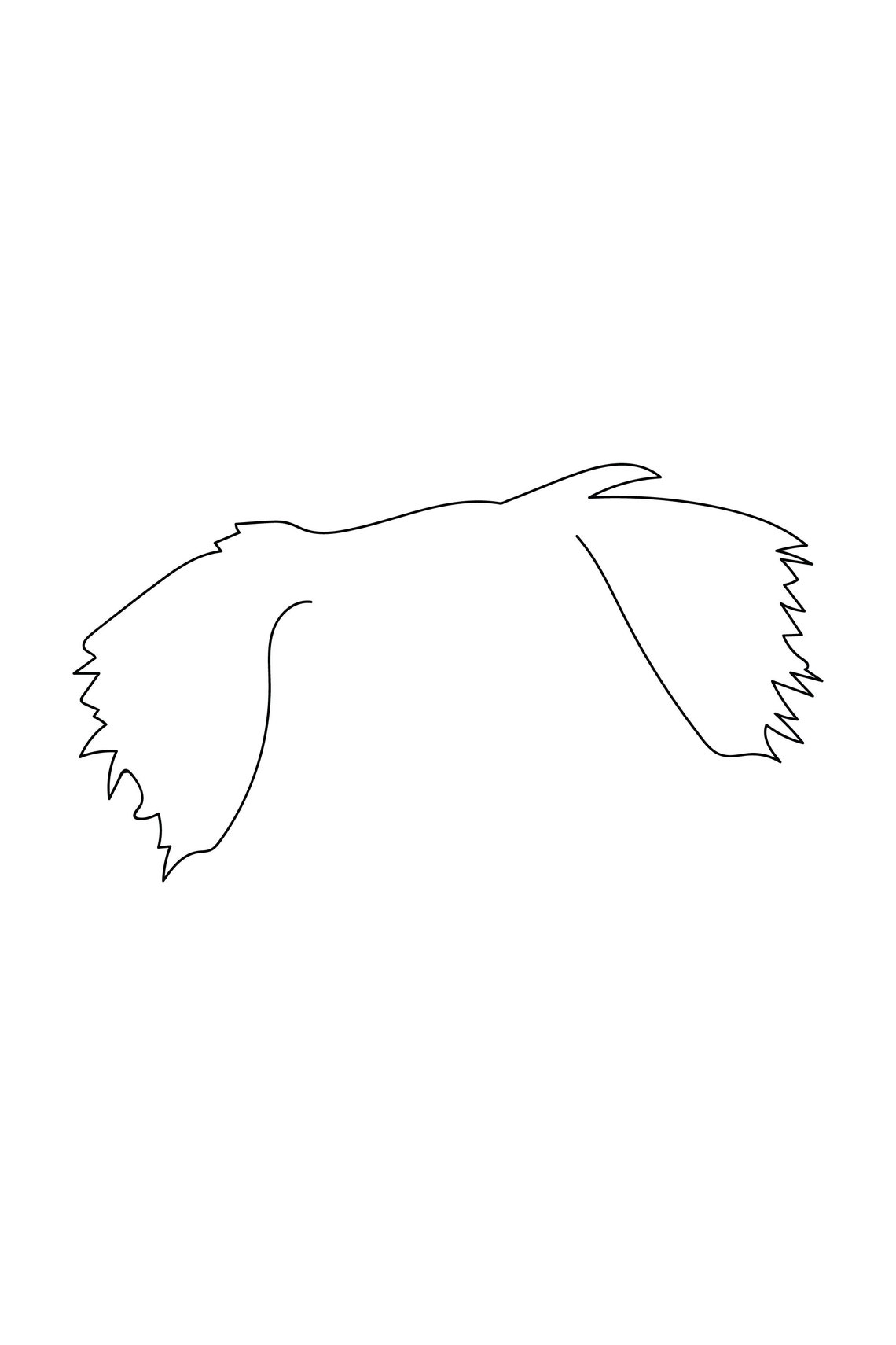Dog Ear Outline | Cocker Spaniel | Digital File | Dog Ear Line Art ...