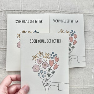 Soon You'll Get Better Card Get Well Soon Cards Sympathy Card Taylor ...
