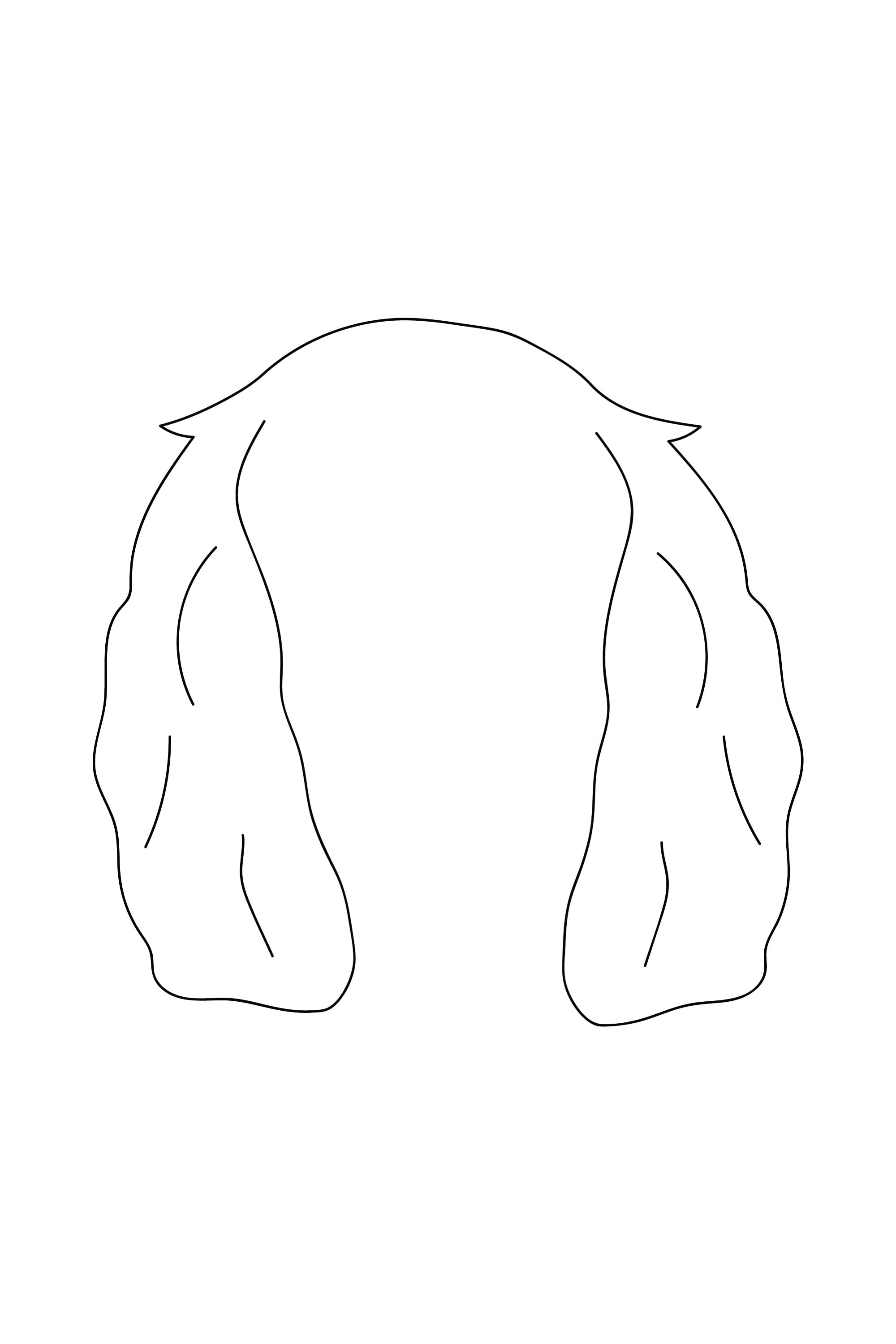 Dog Ear Outline | English Cocker Spaniel | Digital File | Dog Ear Line ...
