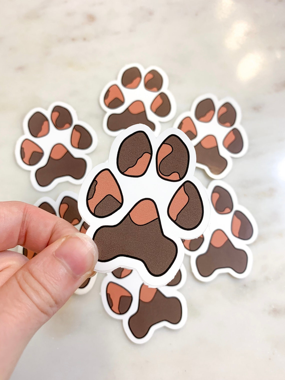 Dog Paw Print Vinyl Sticker | Mutt Love Decal - Etsy