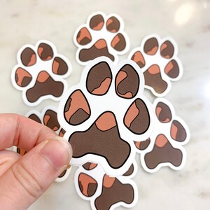 Paw Print Stickers | Dog Paw Stickers | Cat Paw Stickers | Animal ...