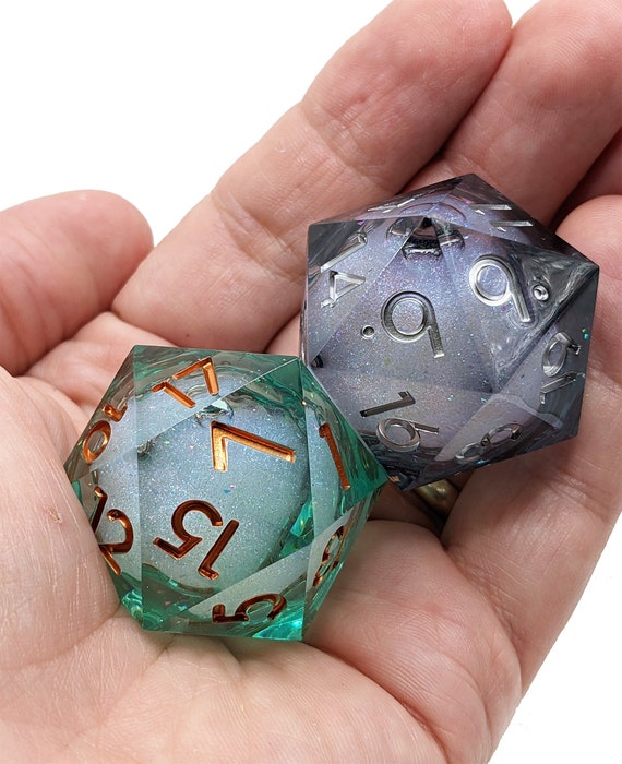 Liquid Core Giant D20 pick Your Color 33mm TTRPG Role - Etsy