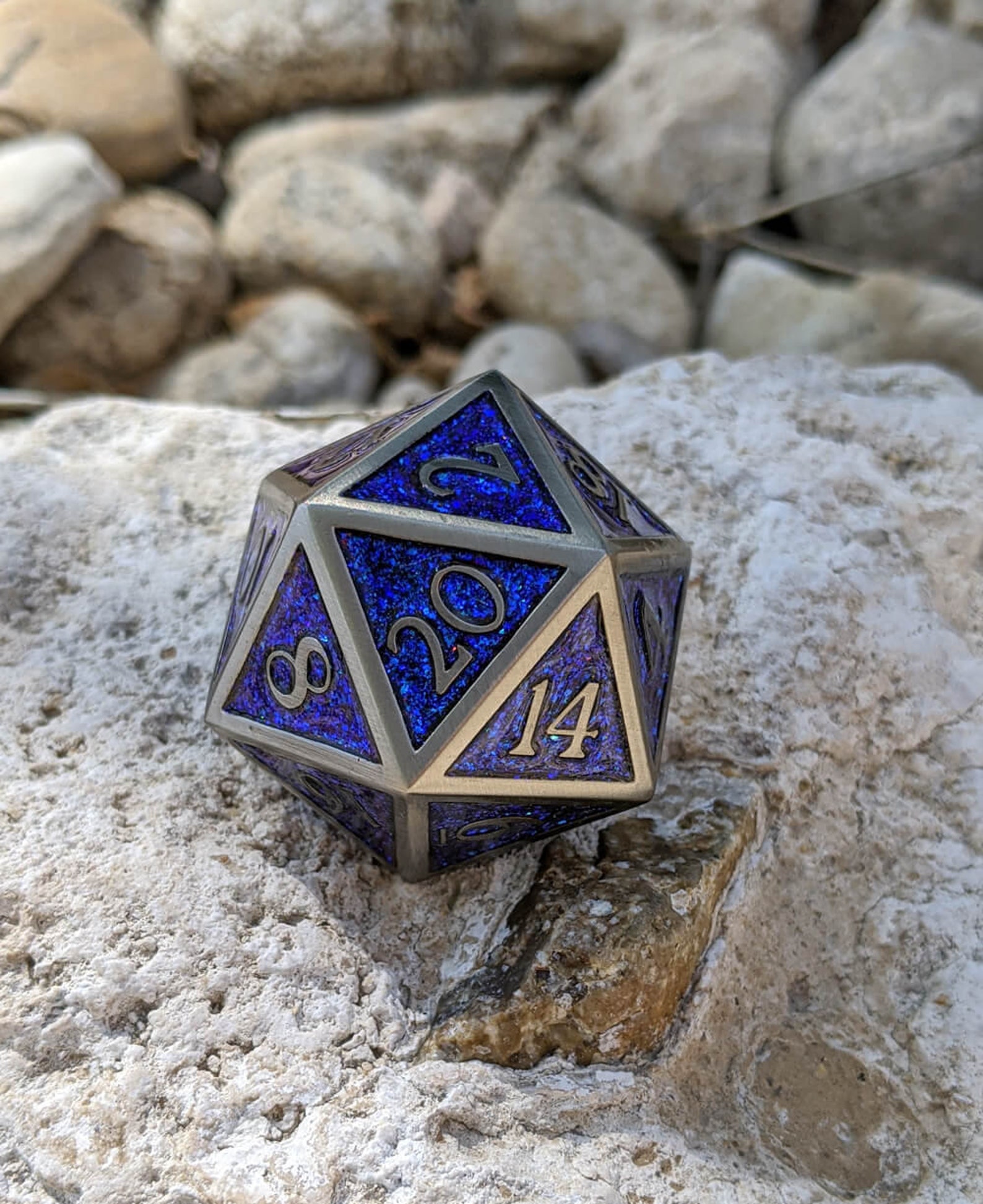 Giant Metal D20 the Noble Warrior 33mm Game Die - Etsy
