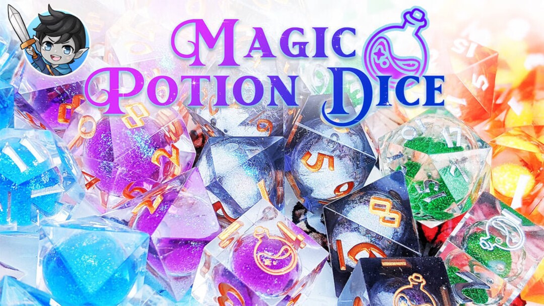 Magic Potion Dice Sets choose Your Color Shimmering Liquid Core Dice - Etsy