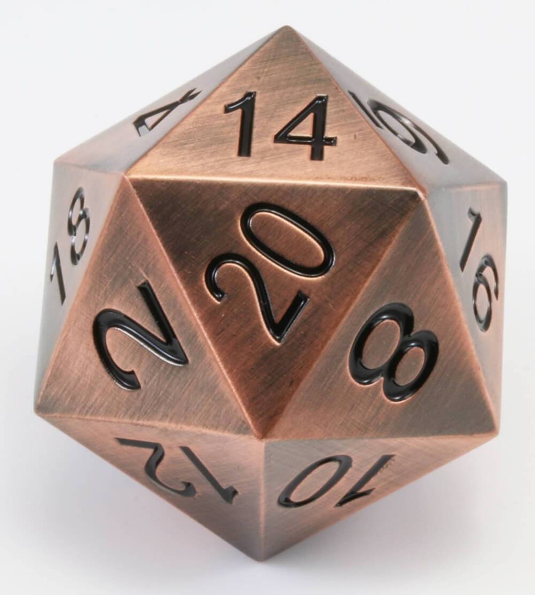 Berserker (antique Copper) | Giant 35mm Metal D20 - Etsy