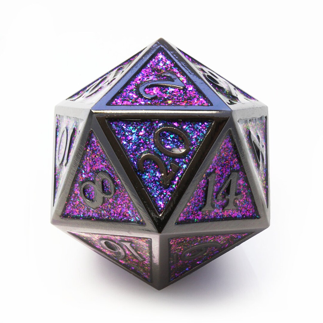Giant Metal D20 nightshade 33mm Game Die - Etsy