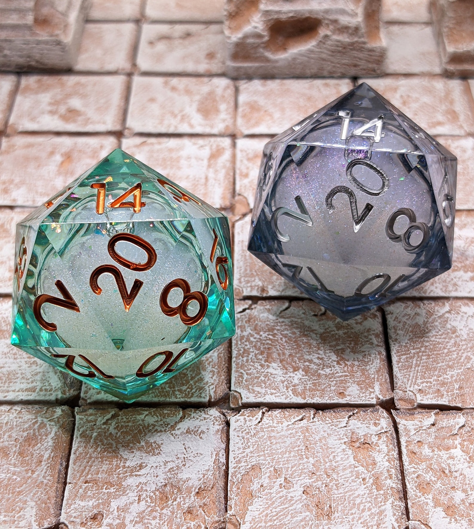 Liquid Core Giant D20 pick Your Color 33mm TTRPG Role - Etsy