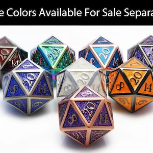 Giant Metal D20 Nightshade 33mm Game Die | Etsy
