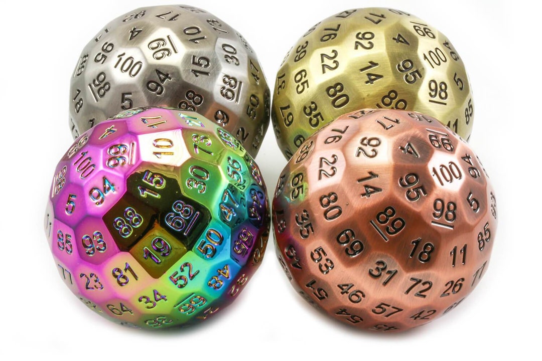 D100 Monster Metal 50mm (choose Color) | Giant TTRPG Game Die - Etsy