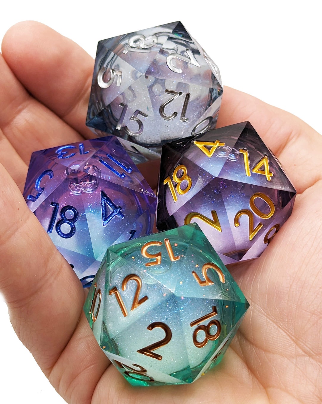 Liquid Core Giant D20 (pick Your Color) | 33mm TTRPG Role Playing Game ...
