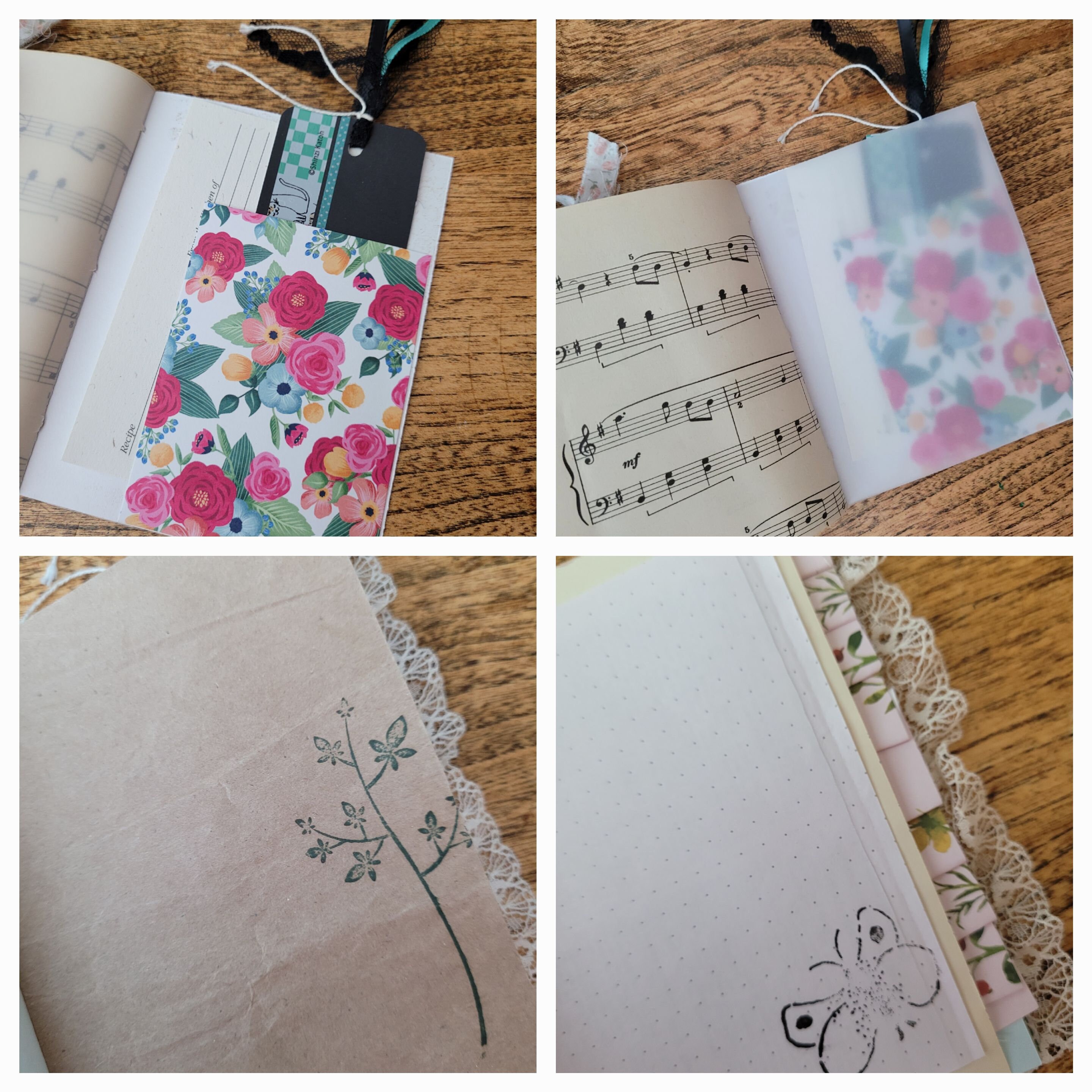 Mini Junk Journal Handmade, Gratitude Journal, Mindfulness Journal ...