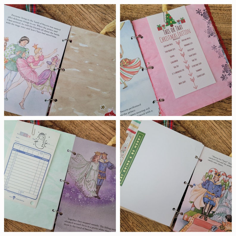 Handcrafted Christmas Nutcracker Journal: Upcycled Little Golden Book ...