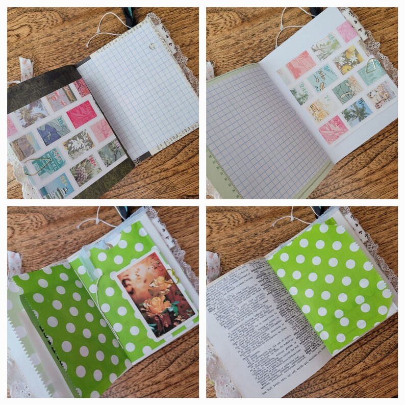 Mini Junk Journal Handmade, Gratitude Journal, Mindfulness Journal ...