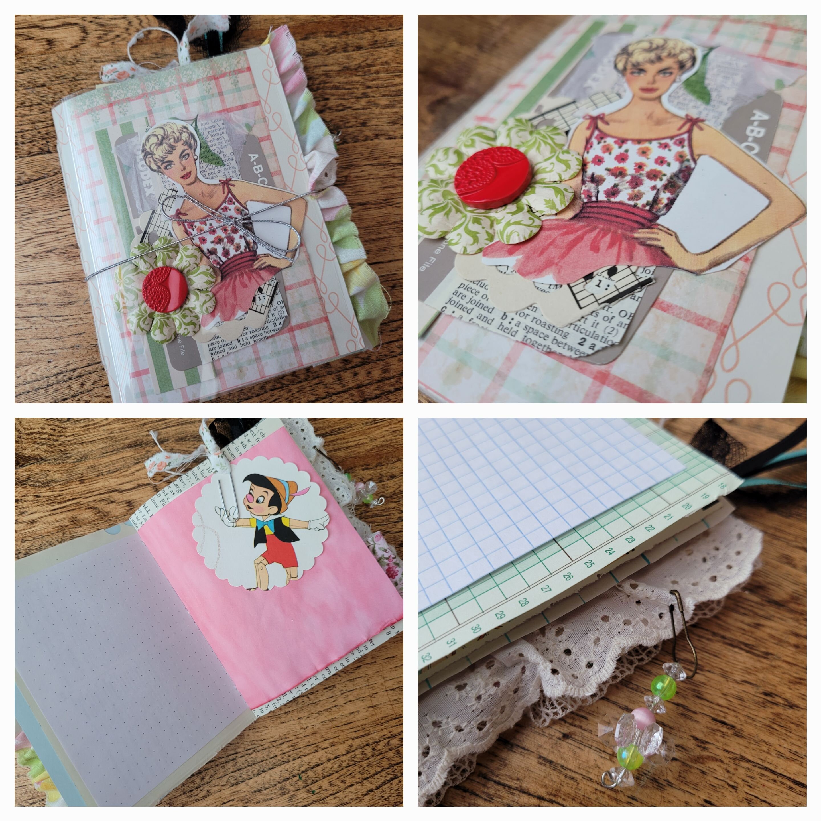 Mini Junk Journal Handmade, Gratitude Journal, Mindfulness Journal ...