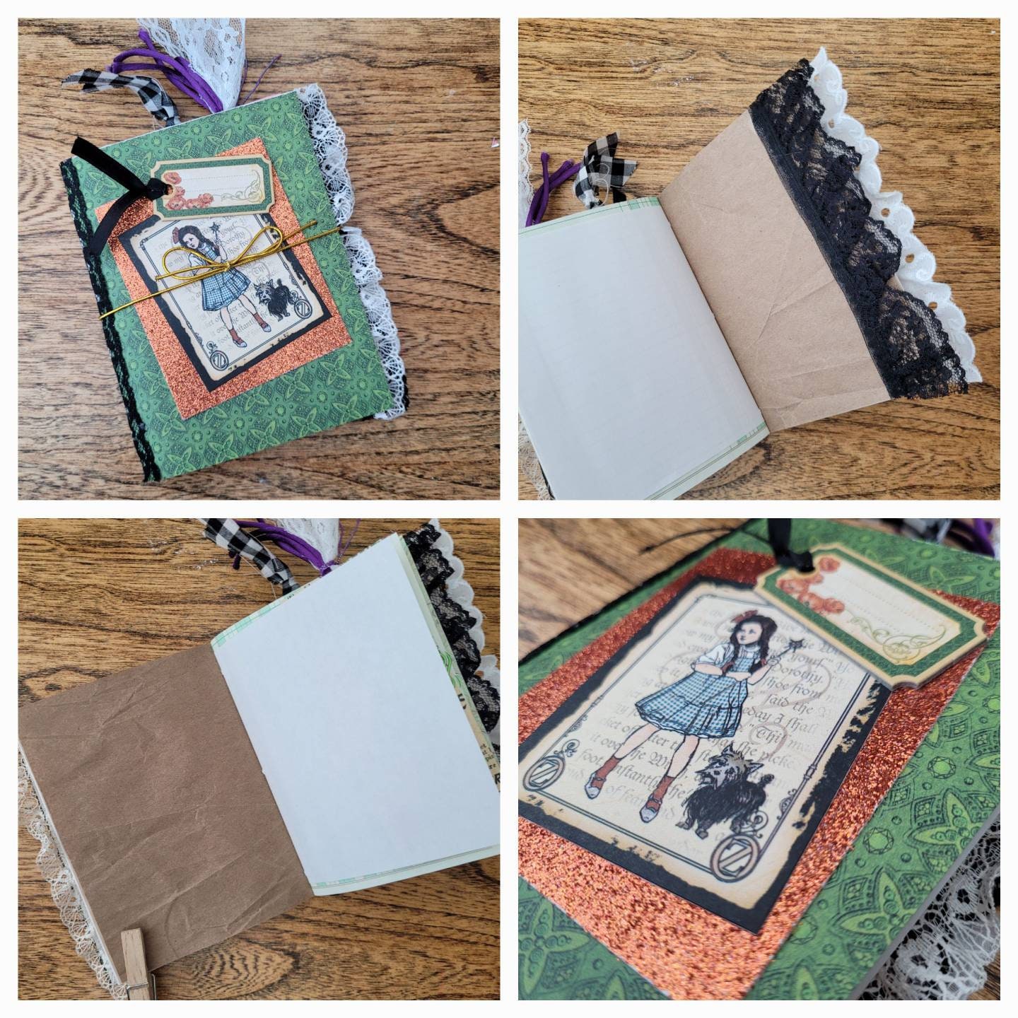 Wizard of Oz Junk Journal Handmade Oz Scrapbook Mindfulness - Etsy