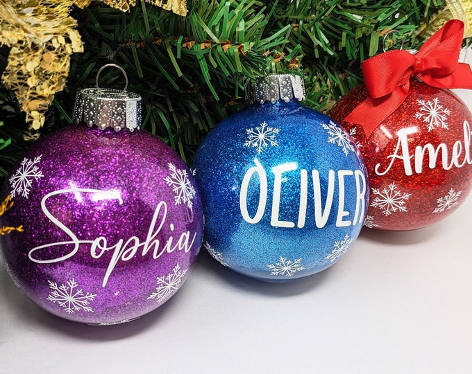 Personalized Christmas Ornaments Name Ornaments Christmas - Etsy