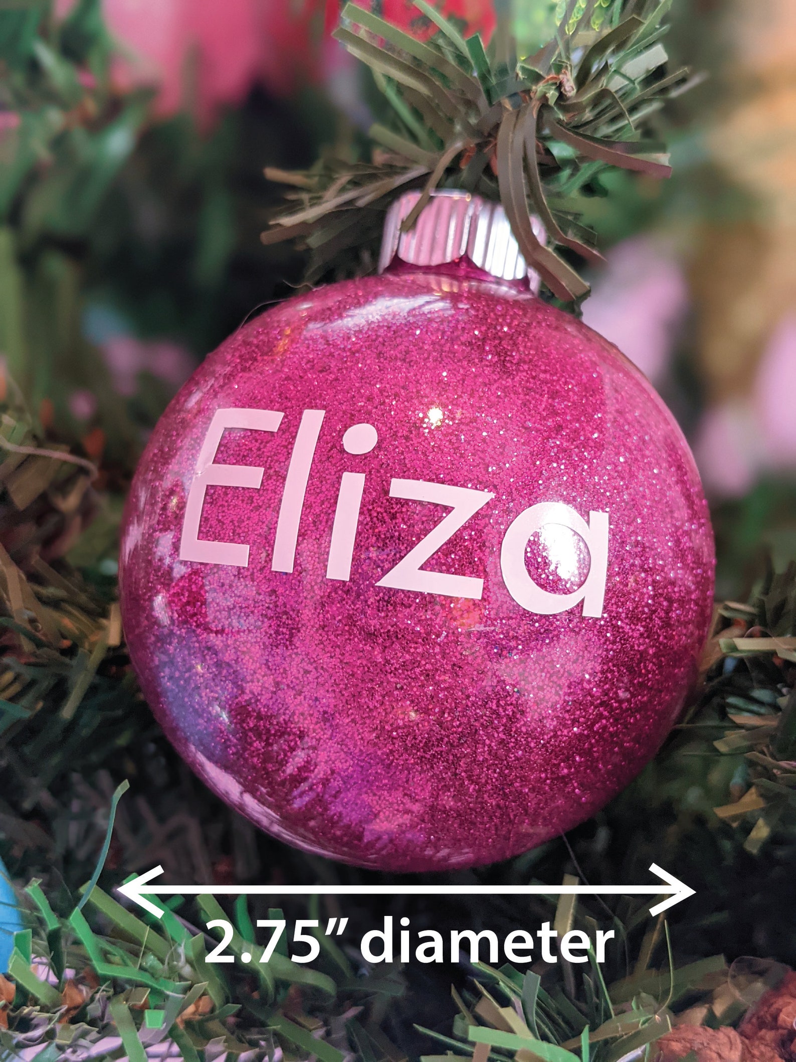 Personalized Christmas Ball Ornament Name Ornament - Etsy