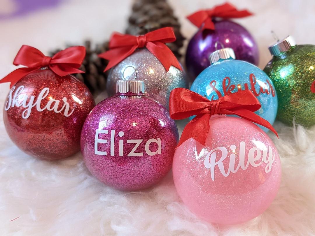 Personalized Christmas Ball Ornament, Name Ornament Personalized ...