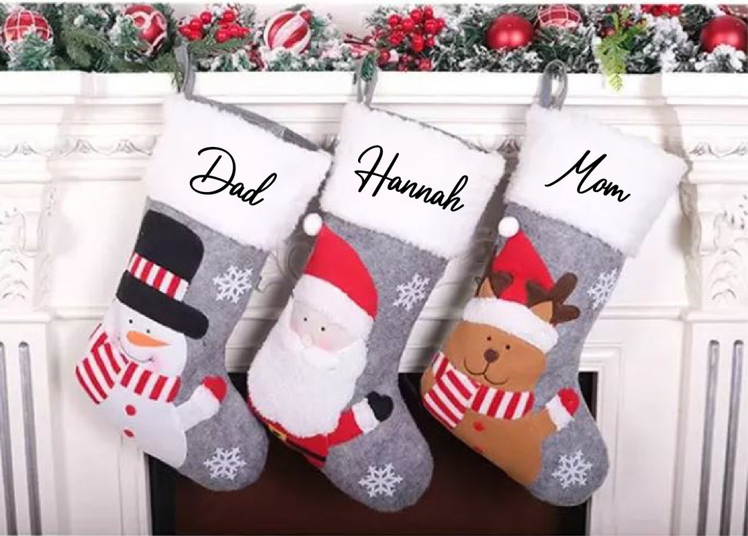 Custom Personalized Christmas Stockings, Christmas Family Stockings ...