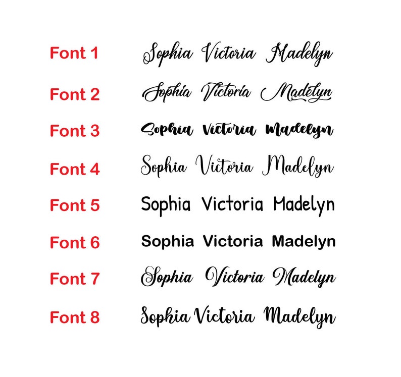 Glitter Name Iron on Custom Heat Transfer Vinyl - Etsy