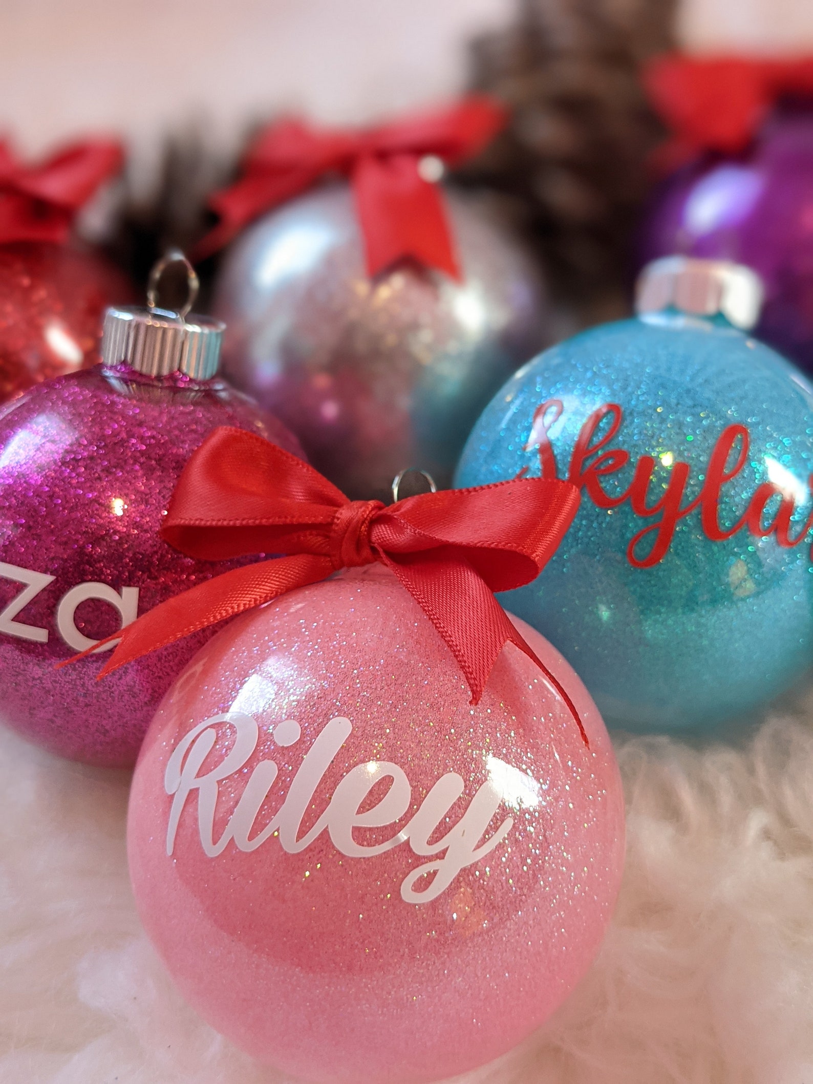 Personalized Christmas Ball Ornament, Name Ornament Personalized ...