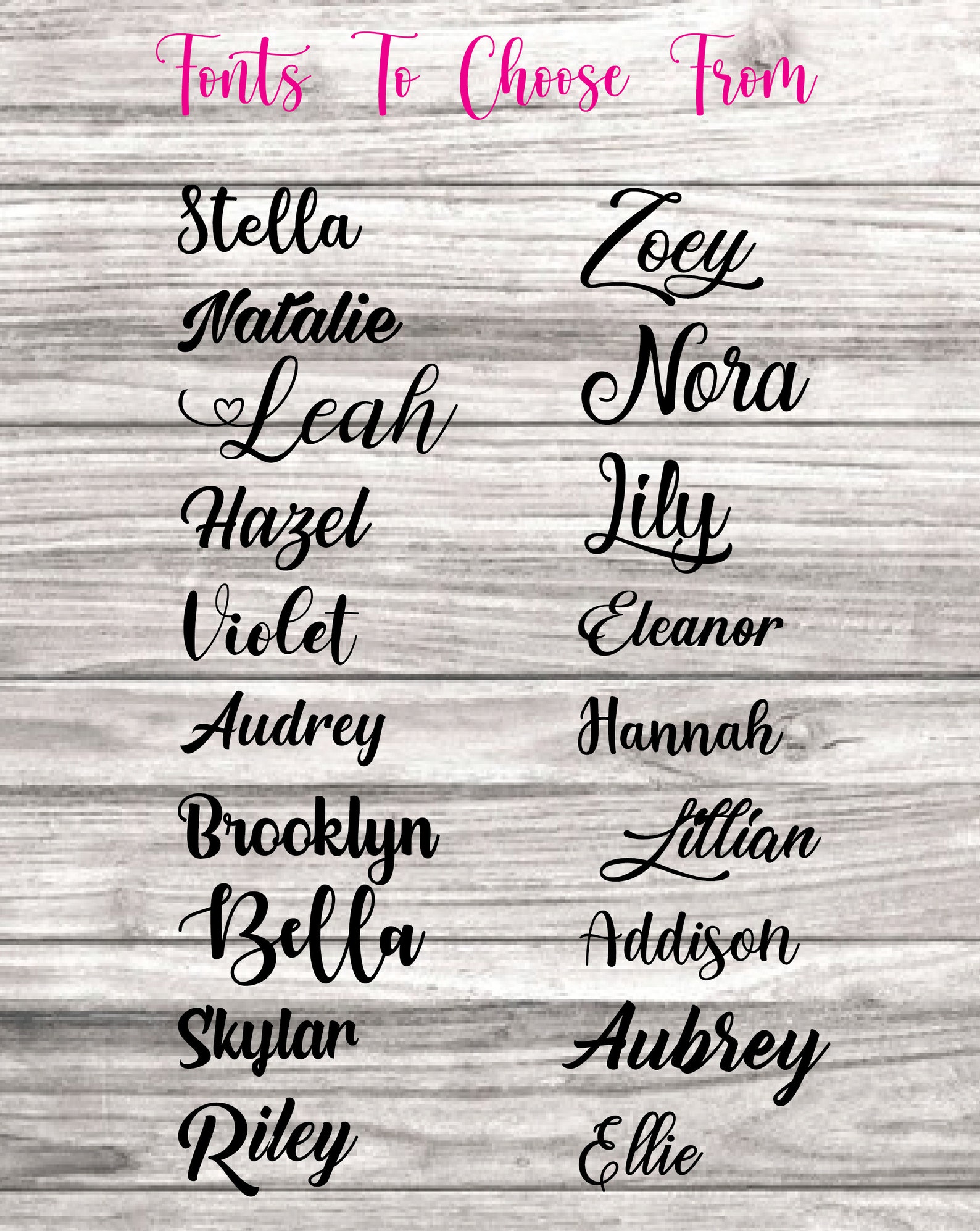 Personalised Iron on Name Decals, Name or Custom Text, Custom Heat ...