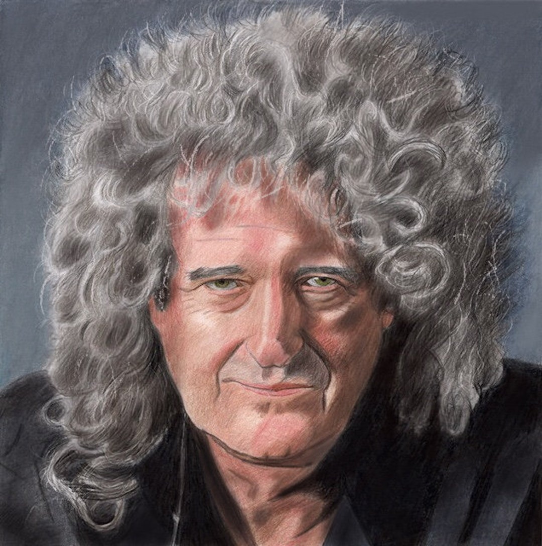 Print Brian May - Etsy