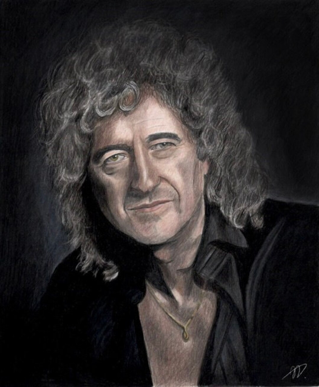 Print Brian May 74 Birthday Drawing - Etsy