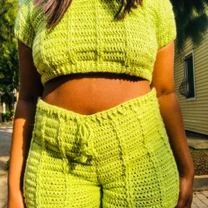 Crochet Ribbed Co-ord Set Pattern - Etsy