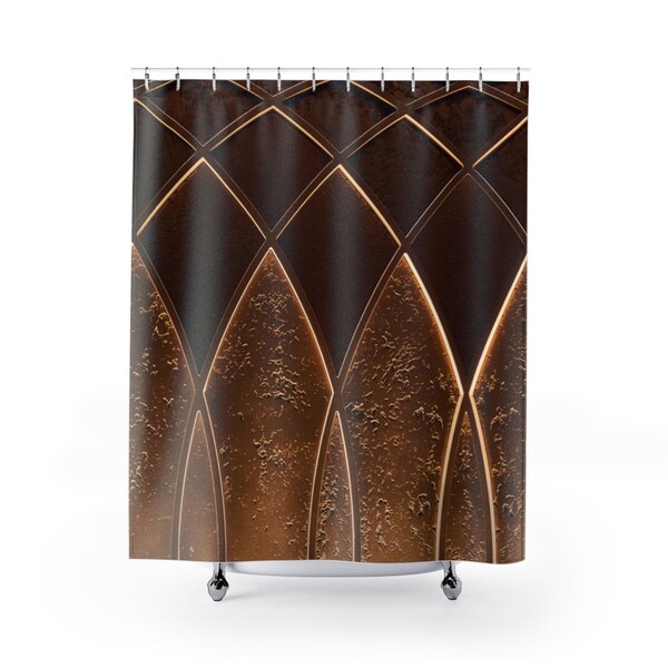 Rust Shower Curtain - Etsy
