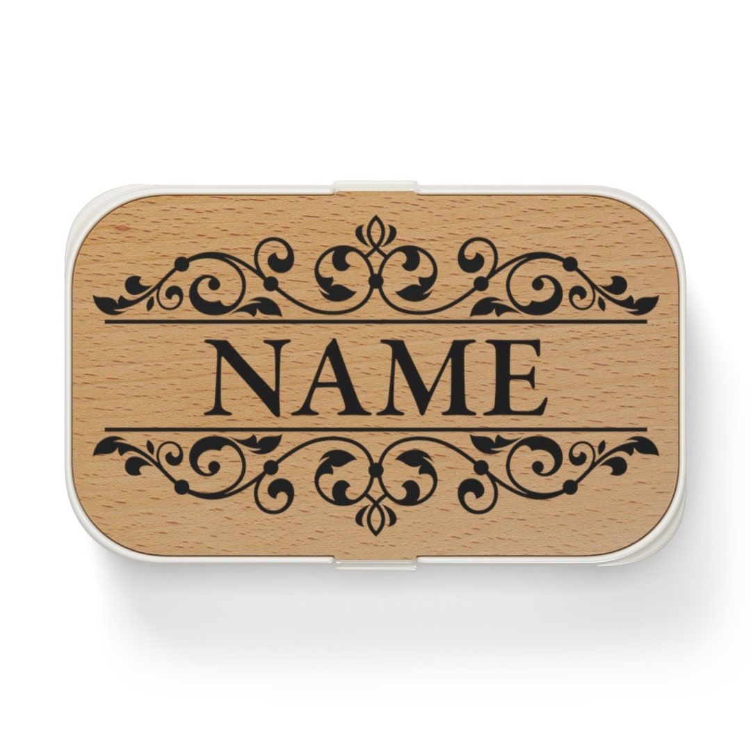Bento Lunch Box - Royal Name or Monogram Print - Etsy