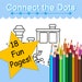 Connect the Dots Coloring Book: 18 Pages - Etsy