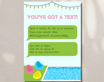 Love Island Invitation - Etsy