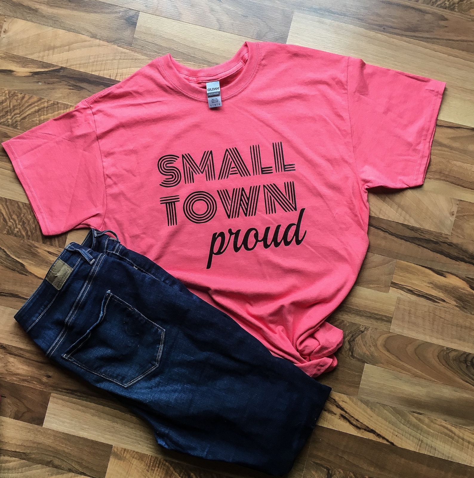 Small Town Proud t shirts Women's graphic shirt Support | Etsy