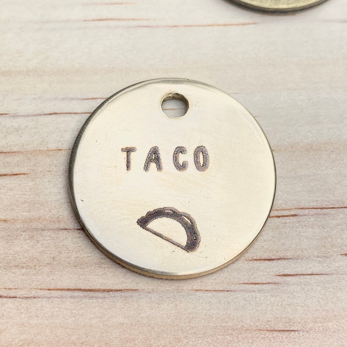 Taco Dog ID Tag Taco Dog Name Tag Taco Puppy ID Tag Taco - Etsy