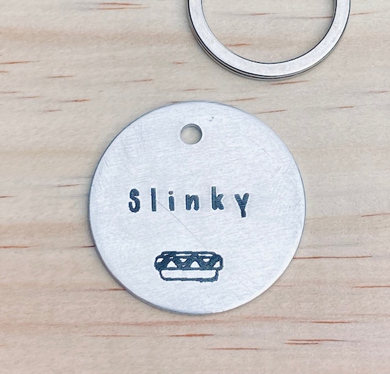 Sausage Dog Name Tag Slinky Pet ID Tag Dachshund Name Tag - Etsy Australia