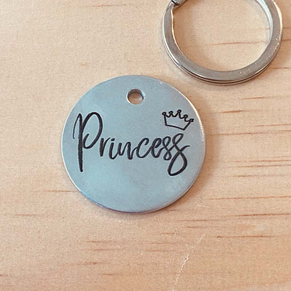 Princess Crown Dog ID Queen Crown Dog Tag Crown Pet ID Dog | Etsy