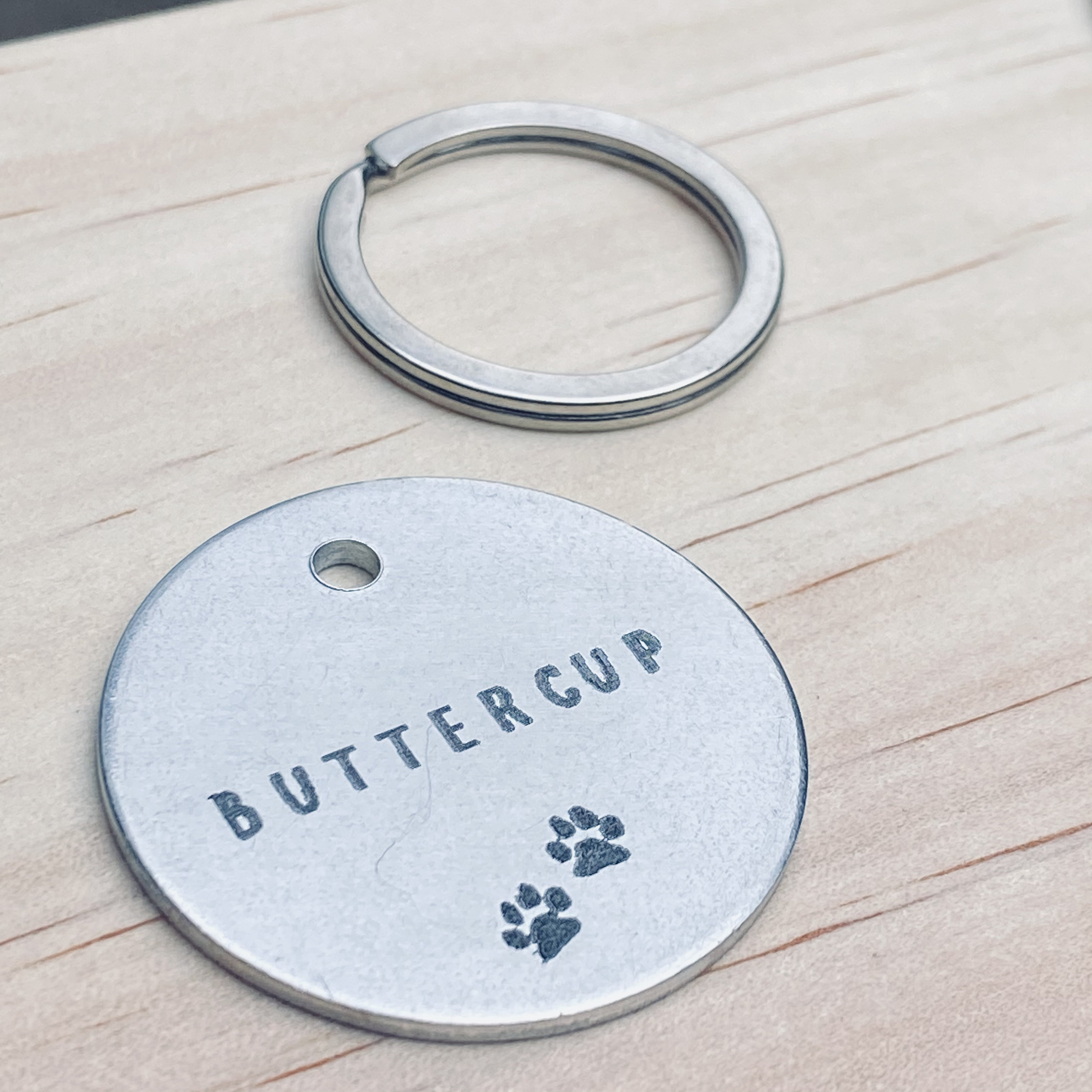 Dog Name Tag Brass Dog ID Tag Silver Pet Tag Copper Dog - Etsy Australia