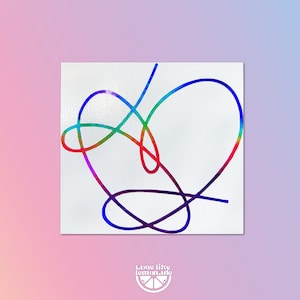 K-pop BTS Love Yourself Heart Sticker Decal - Etsy