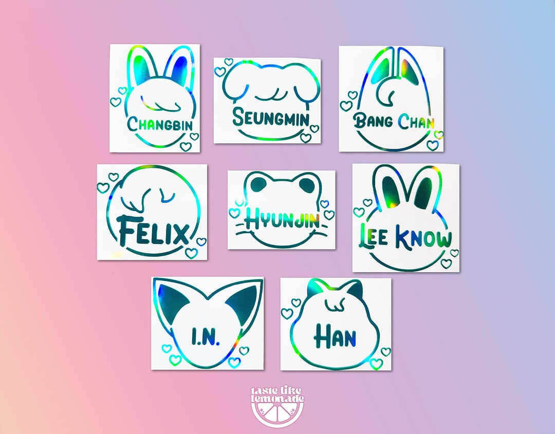 K-pop Stray Kids SKZOO Character Member Lightstick Sticker Decal - Etsy