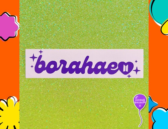 K-pop BTS 'borahae' I Purple You Sticker Decal | Etsy